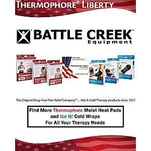 Assembled in The USA - Thermophore Liberty 2 - Moist Heating pad for Arthritis, Back, Neck, Shoulder Pain and Cramps Relief - Electric, 3 Temperature Settings with auto Shut Off, Large 14" x 27"