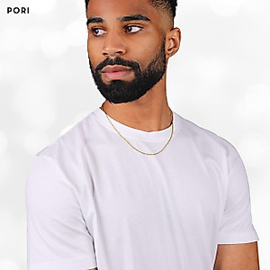 PORI JEWELERS 10K Yellow Gold 2.5MM Diamond Cut Rope Chain Necklace Unisex Sizes 16"-30" - (Yellow 2.5MM, 22")