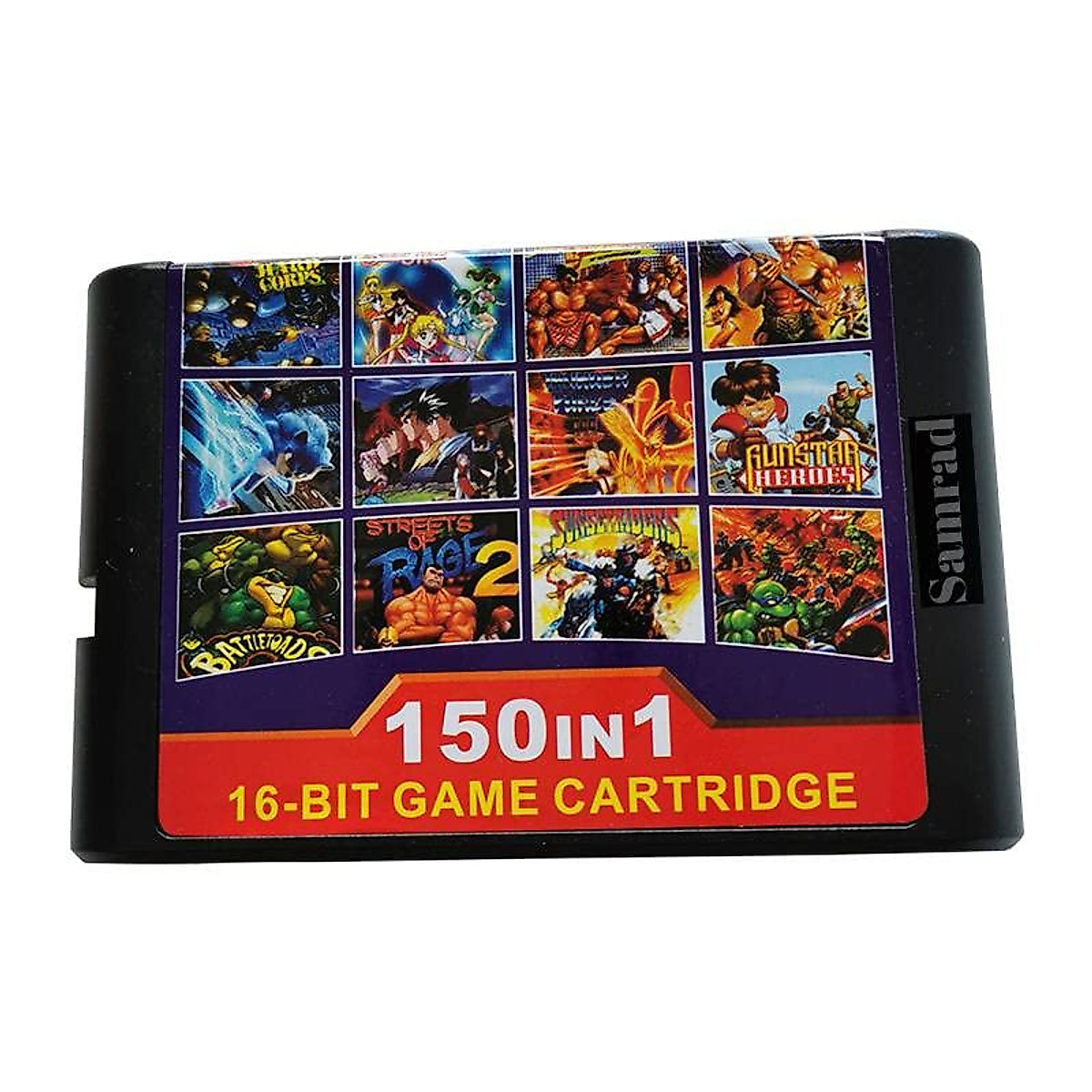Samrad Super Card 150 in 1 Multi Cartridge for Sega Genesis Mega Drive 16 Bit Game Console
