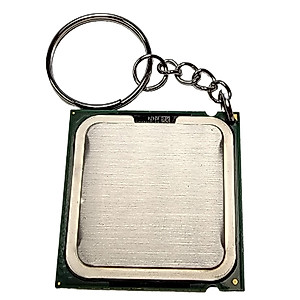 TekJuic The Ultimate Geek Accessory - Recycled CPU Processor Keychain Made from Reclaimed Computer Parts