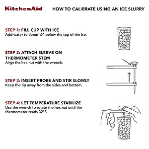 KitchenAidKQ901 Instant Read Food Thermometer for Kitchen or Grill, TEMPERATURE RANGE: 20F to 220F, 1 Inch Dial, Pistachio