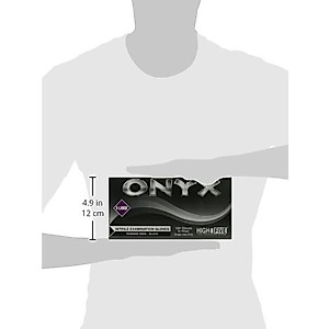 High Five Onyx Nitrile Exam Gloves, X-Large, 100 Gloves