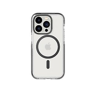 tech21 iPhone 14 Pro Evo Crystal Compatible with MagSafe® – Shock-Absorbing & Scratch-Resistant Clear Phone Case with 16ft FlexShock Multi-Drop Protection
