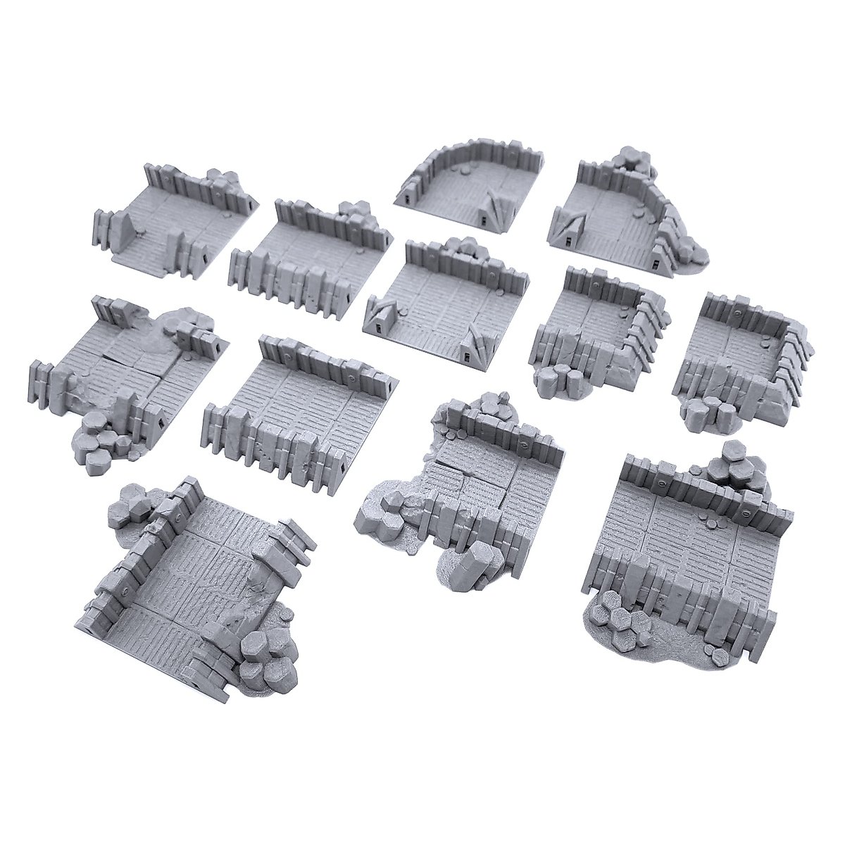 Planetary Outpost Trenches by Makers Anvil - Compatible with Dungeons and Dragons (DND), 28mm Miniature Wargaming, Tabletop RPGs, Wargame Scenery