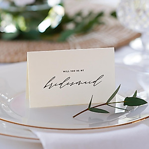 Huokiriki 8 Sets Bridesmaid Proposal Cards, Will You Be My Bridesmaid Cards for Bridal Party, 2 Maid of Honor Card and 6 Bridesmaid Cards, Thick Card Stock, 8 Envelopes Included.