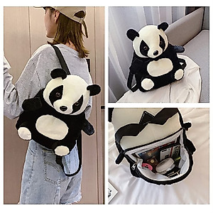 WYIKE Casual Animal Backpack Panda Backpack Cartoon Plush Small Backpack