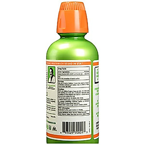 TheraBreath Kids Organic Wacky Watermelon Mouthwash with Fluoride, Anticavity, Dentist Formulated, 16 Fl Oz