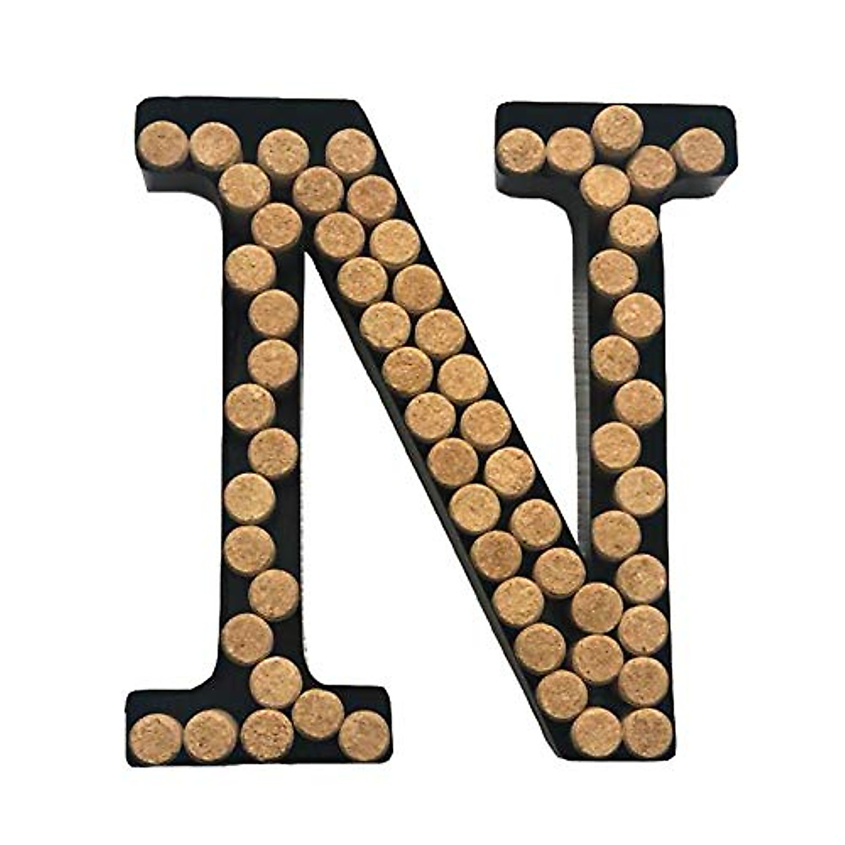 Decomil Wine Cork Holder (A-Z) (Letter N) | Decorative Wine Letters Cork Holder (N) | Wall Art Cork Holder Decor (N)