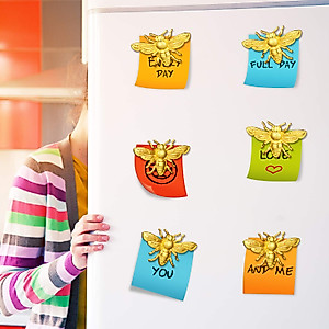 12 Pieces Bees Refrigerator Magnets Bees Fridge Magnets Cute Bee Whiteboard Magnets for Office Whiteboard Fridge Decorations Supplies