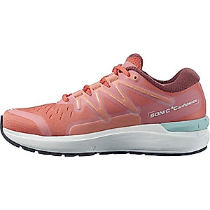 Salomon Sonic 4 Confidence Running Shoes for Women, Persimon/White/Ebony, 9