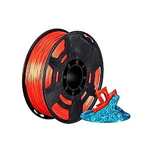 Monoprice Hi-Gloss 3D Printer Filament PLA 1.75mm - 1kg/Spool - Orange Red, Works with All PLA Compatible 3D Printers