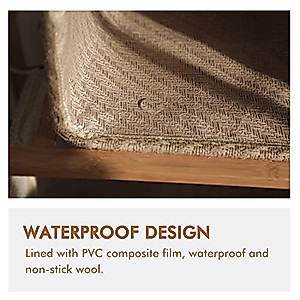 HUATK Woven Jute Storage Baskets - Decorative Storage Bins Foldable Organizing Baskets for Shelves Books Toys