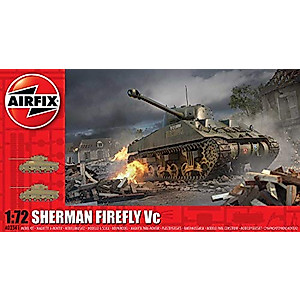 Airfix Sherman Firefly 1:72 WWII Military Tank Plastic Model Kit A02341