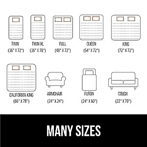 Gorilla Grip Original Mattress Slide Stopper and Gripper, Queen, Keep Bed and Topper Pad from Sliding for Sofa, Couch, Chair Cushion, Mattresses, Easy Trim, Slip Resistant, Grips Helps Stop Slipping