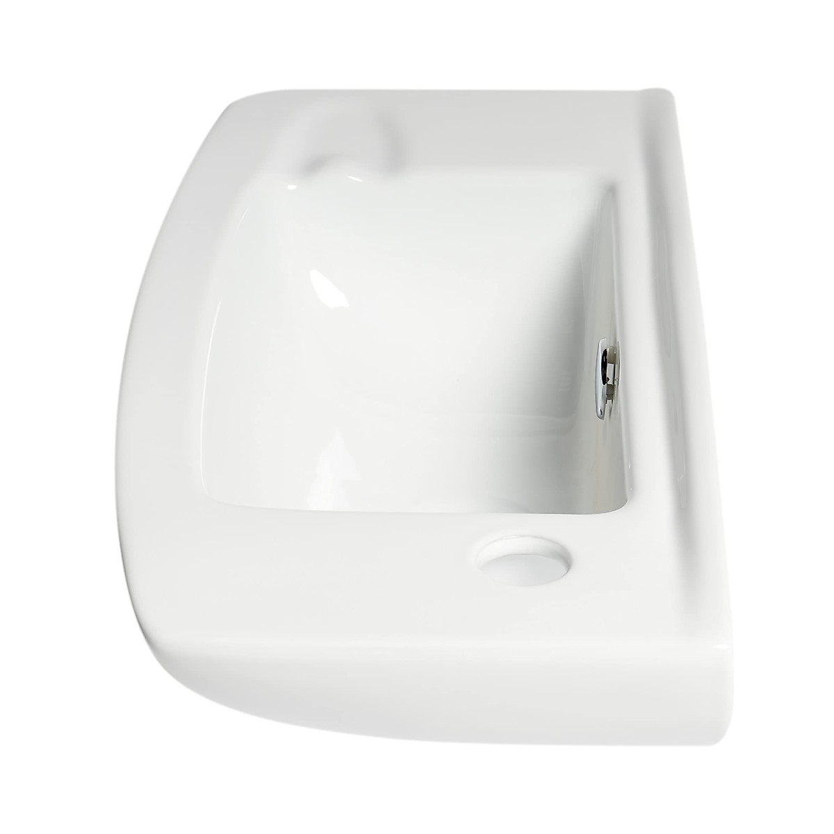 ALFI brand ABC115 Bathroom Sink, 20.25"L x 9.88"W x 6.75"H, White