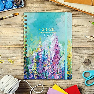 2023-2026 Monthly Planner/Calendar - 3 Year Monthly Planner 2023-2026, July 2023 - June 2026, 6.3" x 8.4", 36 Monthly Planner with Hardcover, Back Pocket with 30 Notes Pages & Tabs - Oil Painting