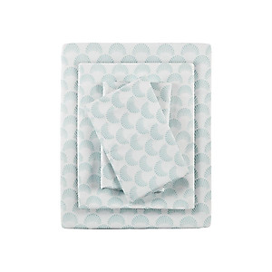 Beautyrest Polyester Printed 10-PC King Comforter Set with Aqua BR9144409622-14