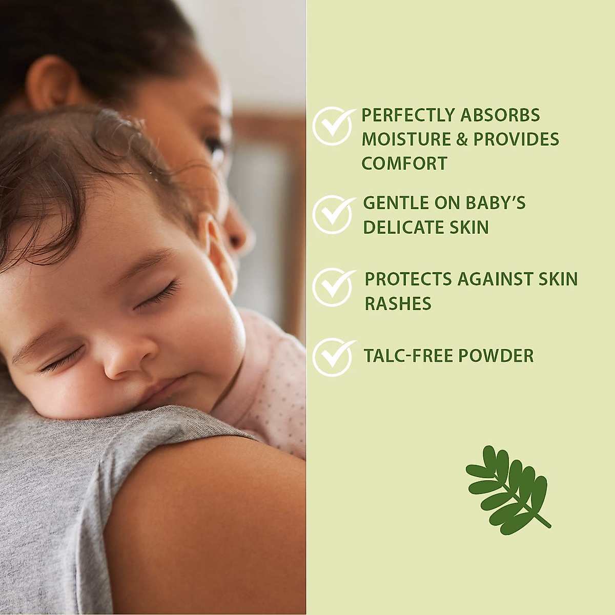 WBM Care Baby Powder Talc Free, specifically Designed for Baby's Delicate Skin, Unscented Baby Powder-140g