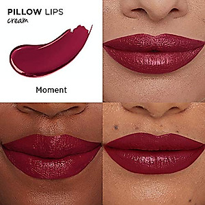it COSMETICS Pillow Lips Lipstick, Moment - Red Wine With A Cream Finish - High-Pigment Color & Lip-Plumping Effect - With Collagen, Beeswax & Shea Butter - 0.13 Oz