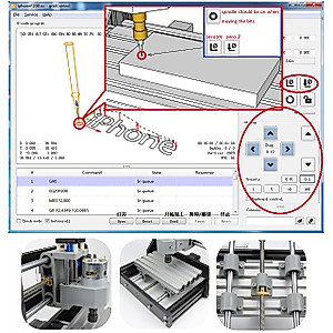 RATTMMOTOR CNC 1610 PRO 3 Axis GRBL Control DIY Mini CNC Router Machine Kit with Offline Controller and 14pcs ER11 Collets CNC Engraving Milling Machine for Cutting Wood Plastic Acrylic PVC PCB