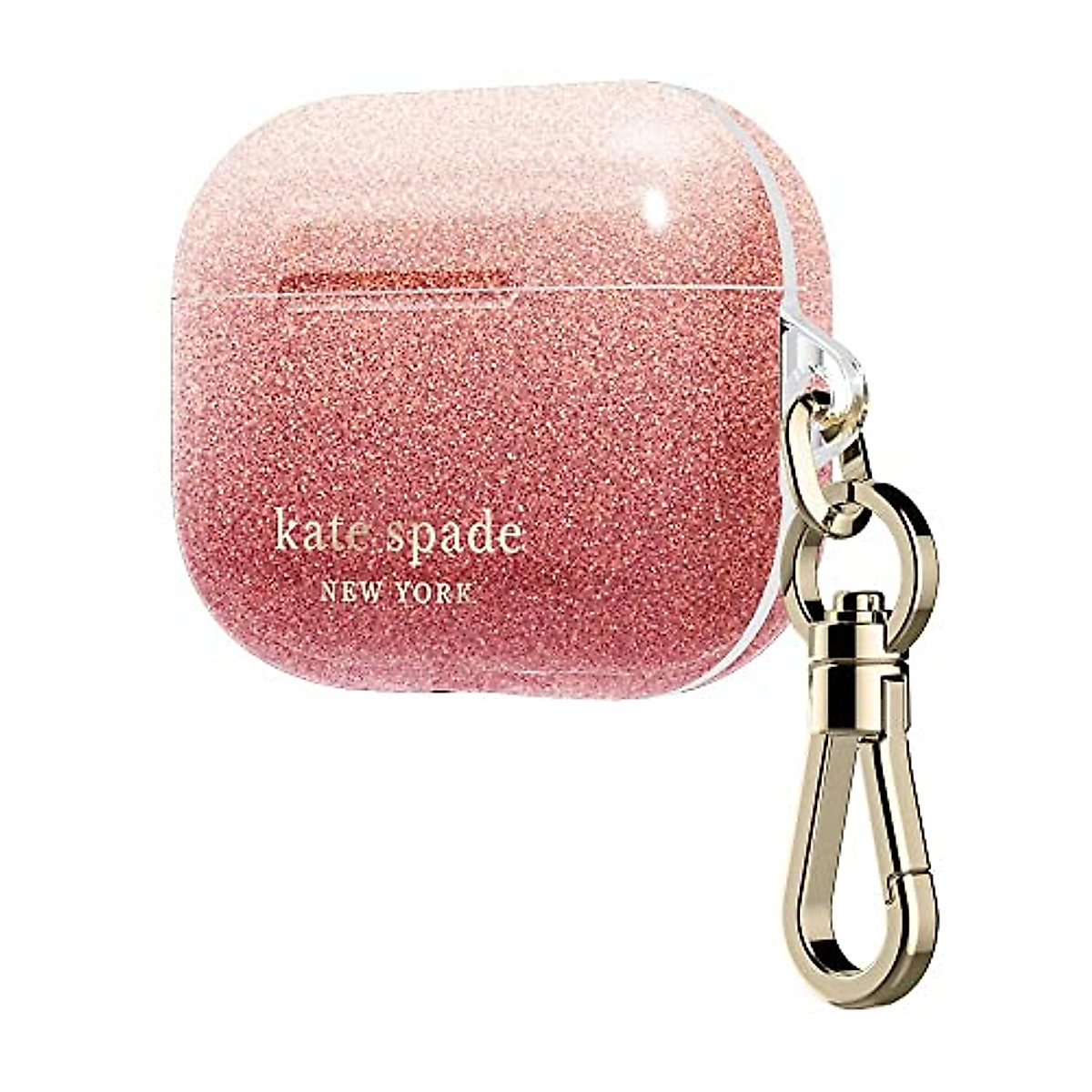 Kate Spade New York AirPods Pro Case - Ombre Glitter Sunset/Pink Multi/Gold Foil Logo