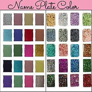 Personalized Name Plate for Stanley 20 30 40 Oz,Custom Name Tag for Stanley Cup - Raised Lettering - Customized Tumbler Name Plate,Tumbler Lid Topper (Glitter Scale + Glitter Stars)