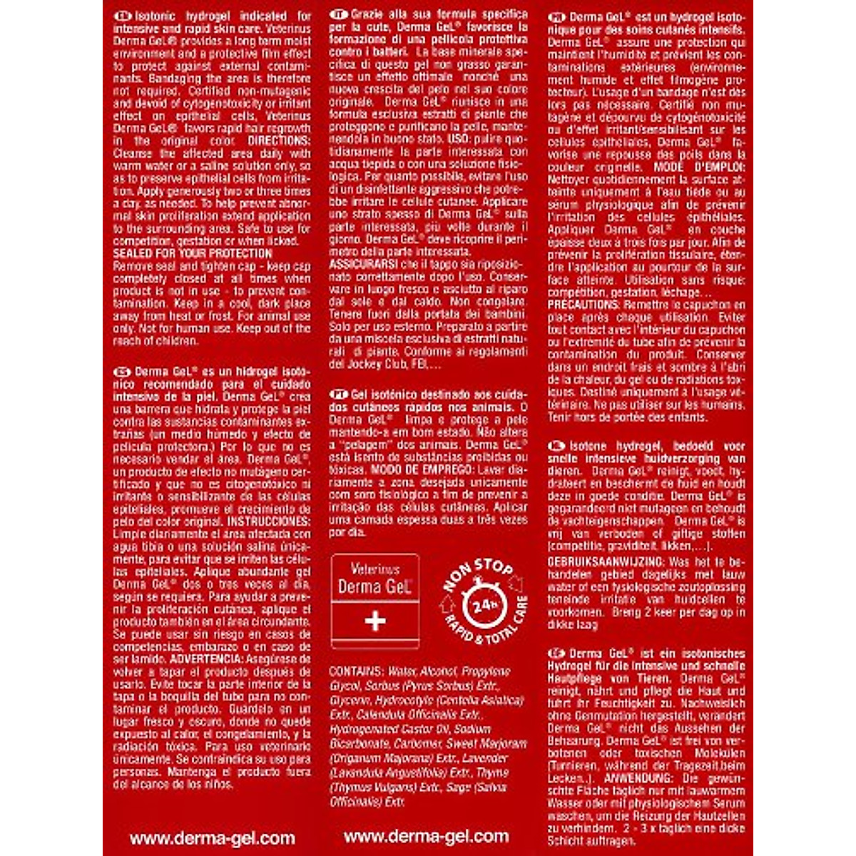 Veterinus Derma GeL® Tube 100mL - 3.4 fl.oz. x 5 Tubes (PRO-Pack $25 Saving)