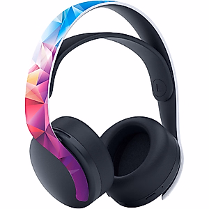 PlayVital Dazzling Prism Full Set Skin Decal for PS5 Console Disc Edition, Sticker Vinyl Decal Cover for PS5 Controller & Charging Station & Headset & Media Remote