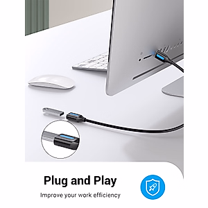 VENTION 4-Port USB 3.0 Hub and USB Extension Cable 6.6FT