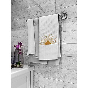 Dibor Boho Sun Sunrise Sunset Sunshine Kitchen Towels Dish Towels Dishcloth,Boho Nature Landscape Decorative Absorbent Drying Cloth Hand Towels Tea Towels for Bathroom Kitchen,Boho Lovers Girls Gifts
