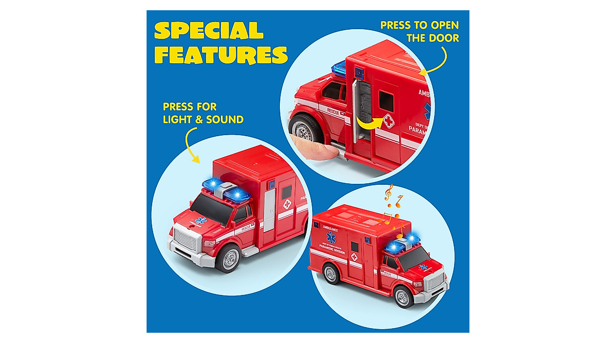 JOYIN Toddler Fire Truck Toys - Fun & Safe Play for Boys
