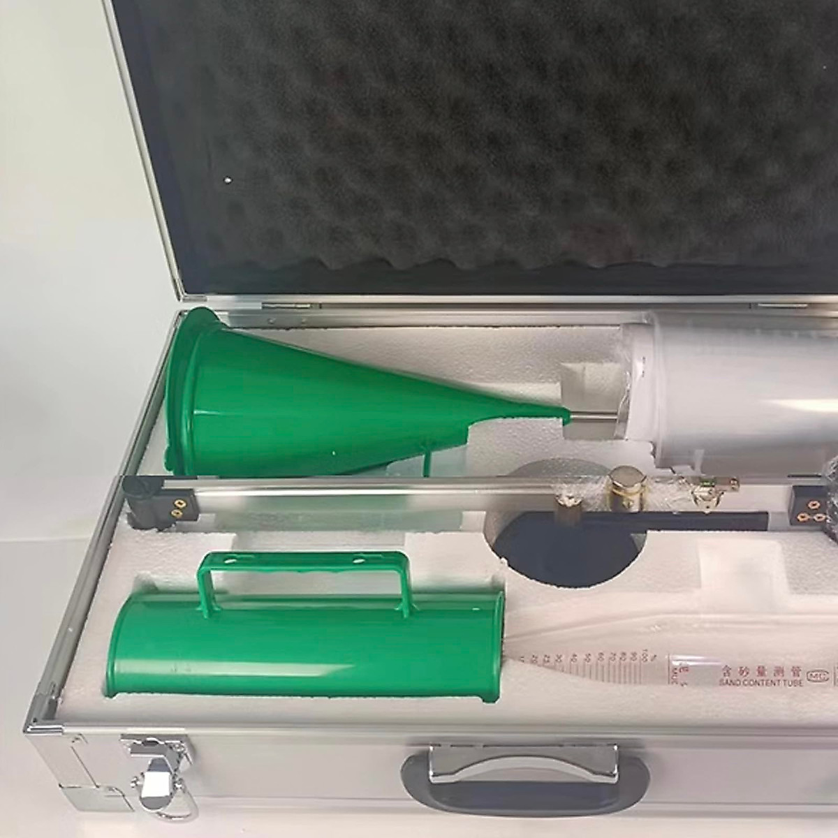 Slurry Test Kit, Portable Mud Tester, Mud Hydrometer, Sand Content Meter Kit, Sand Flow Meter and Mud Viscometer Kit with Marsh Funnel and Viscosity Cup, Slurry Testing Kit