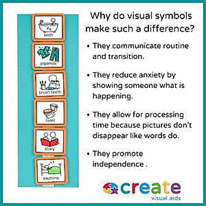 Morning and Bedtime Routine Chart by Create Visual Aids to support routine. Visual schedule or visual timetable for autism, speech and language, toddlers, preschool.