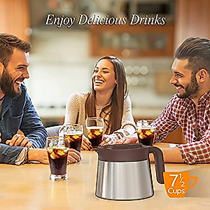 SIMPLETASTE Cold Brew Coffee Maker, 1.8L/61oz, Premium Quality Stainless Steel Pot and Filter, Perfect for Homemade Iced Coffee