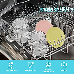 4 Pack Creami Pints and Lids for Ninja, for NC501 NC500 Creamy Icecream Containers Cups Jars Tubs Canisters Set, Smoothie Pot Compatible with NC501 NC500 Series Creamer Ice Cream Maker Machinease.