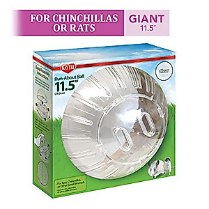 Kaytee 11.5" Clear Run-About Exercise Ball For Pet Rats & Chinchillas