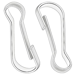 Mini Skater 0.63Inch Mini Metal Spring Hooks, Tiny Stainless Steel Lanyards Snap Clip Hooks, Keyring Accessory for Purse,Curtains,Jewelry Ring Craft and ID Card Key Chain Clip Parts(Silver, 200Pcs)