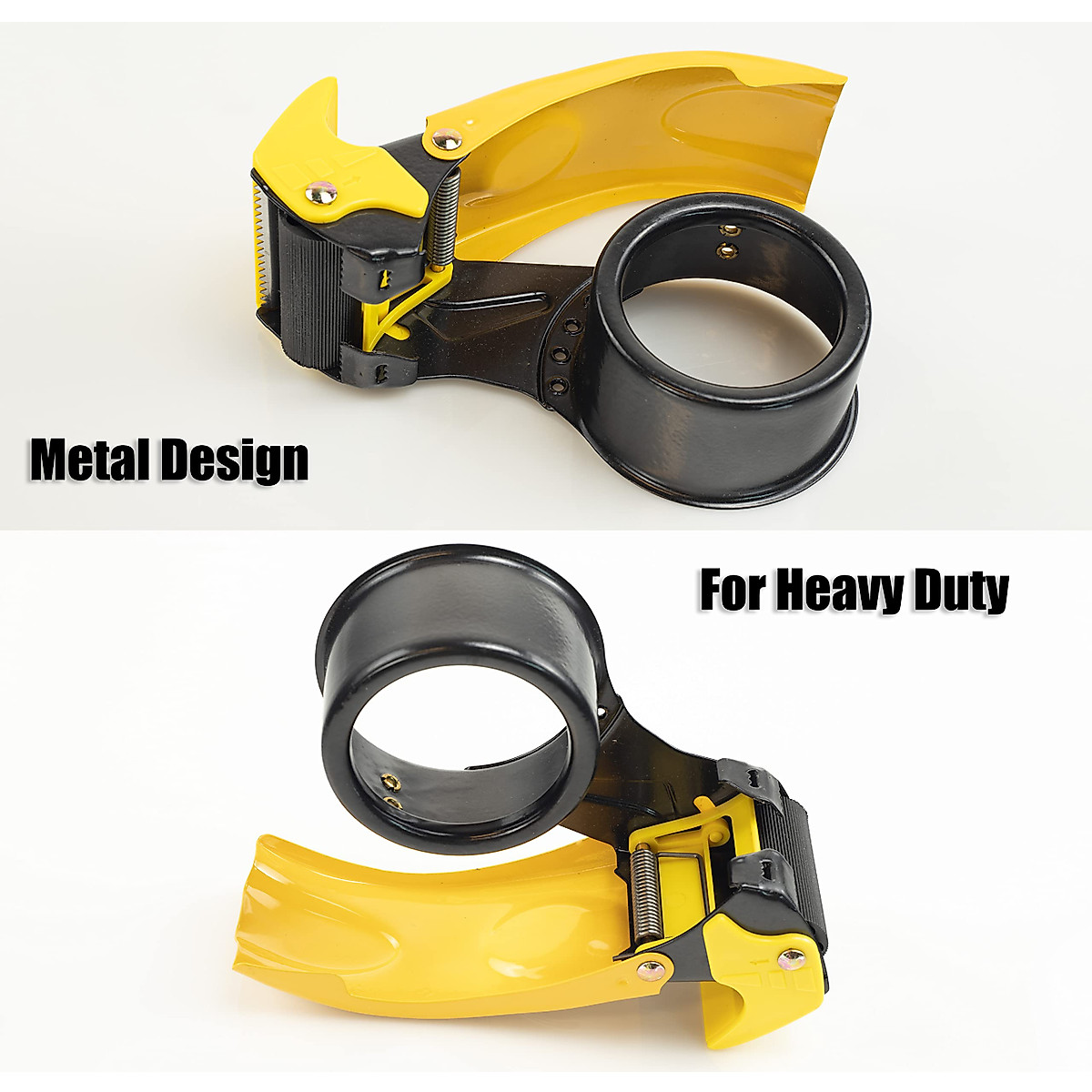 【Upgraded】PROSUN Blade Safety Pink Cover 2 Inch Professional Packing Tape Dispenser Packaging Metal Handheld Tape Gun Sealing Cutter TG11