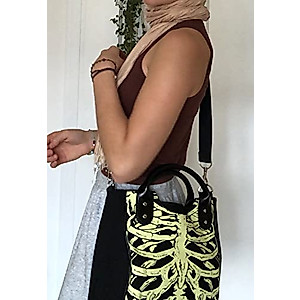 Goth Purse Aesthetic Tote Bag Grunge Bag Fairy Grunge Clothes Y2k Fashion Goth Clothing (Black)