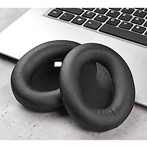Replacement Ear Pads Cushions Compatible with Sony WH-1000XM4, Earpads for WH 1000XM4 Headphones, Soft High Protein Leather, Superior Noise Isolation Memory Foam