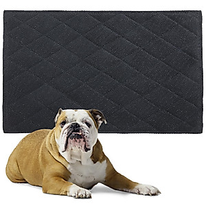 HOMBYS Chew Proof Dog Crate Pad Mat, 22"x35" Indestructible Kennel Pad for Aggressive Chewers, Durable and Water Resistant Teething Puppy Crate Mats for Dogs Cages