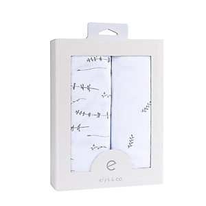 Changing Pad Cover 2 Pack - Baby Changing Pad Cover with 100% Jersey Cotton - Changing Pad Covers for Girls and Boys, Newborn Essentials (Forest Grey Leaf & Floral)