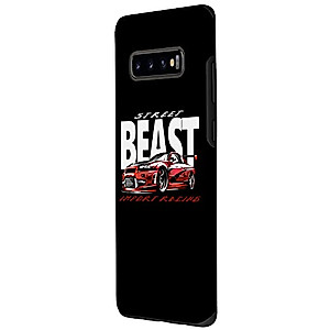 Galaxy S10+ Import Street Racer, Japanese Racing Car, Tuner Car Themed Case