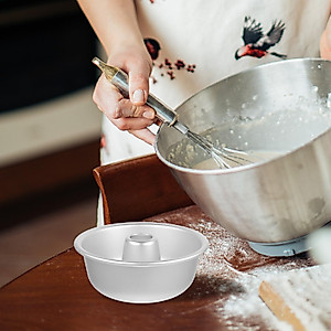 ifundom Cake Pan Nonstick Bakeware Food Cake Pan Home Baking Cake Pans Round Cake Pans Aluminum Alloy Cake Pan Set for Home Party