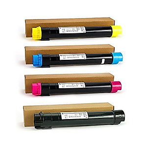 Professor Color Re-Coded OEM Toner Cartridge Replacement for Xerox WorkCentre 7525 7530 7535 7545 7556 7830 7835 7845 7855 | 006R01513 006R01514 006R01515 006R01516, Toner Cartridge 4 Pack