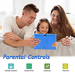 RUIQIAI Kids Tablet 10 inch with Case, Android 11 Tablet for Kids, 3GB+64GB, IPS Touch Screen, Parental Control, Dual Cameras, Wi-Fi,BT（Tablet with Pen）