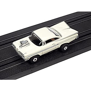 Auto World Thunderjet 1959 Chevrolet Impala Street Rod w/Blower (White) HO Scale Slot Car