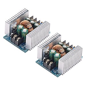 Diymore 2pcs 20A 300W CC CV Step Down Module Adjustable DC 6-40V to 1.2-36V Voltage Regulator Buck Converter Constant Current Power Supply Module 20v to 12v Step Down