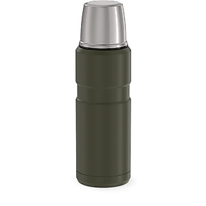 Thermos Stainless King Vacuum-Insulated Compact Bottle, 16 Ounce, Army Green
