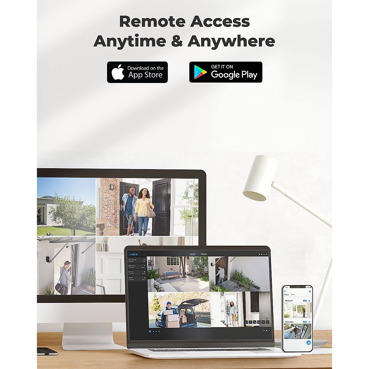 REOLINK 16 Specs RLC-510A-Black Bundle 16 Channel PoE NVR 4TB Hard Drive Installed,Outdoor IP Surveillance Cameras, 5MP Security Camera System, 100FT Night Vision,Human/Vehicle Detection